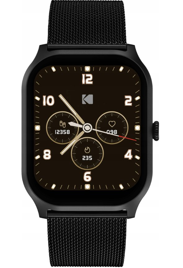 Smartwatch KODAK SW-7225 Czarny GPS Pulsometr Pulsoksymetr Android iOS ...