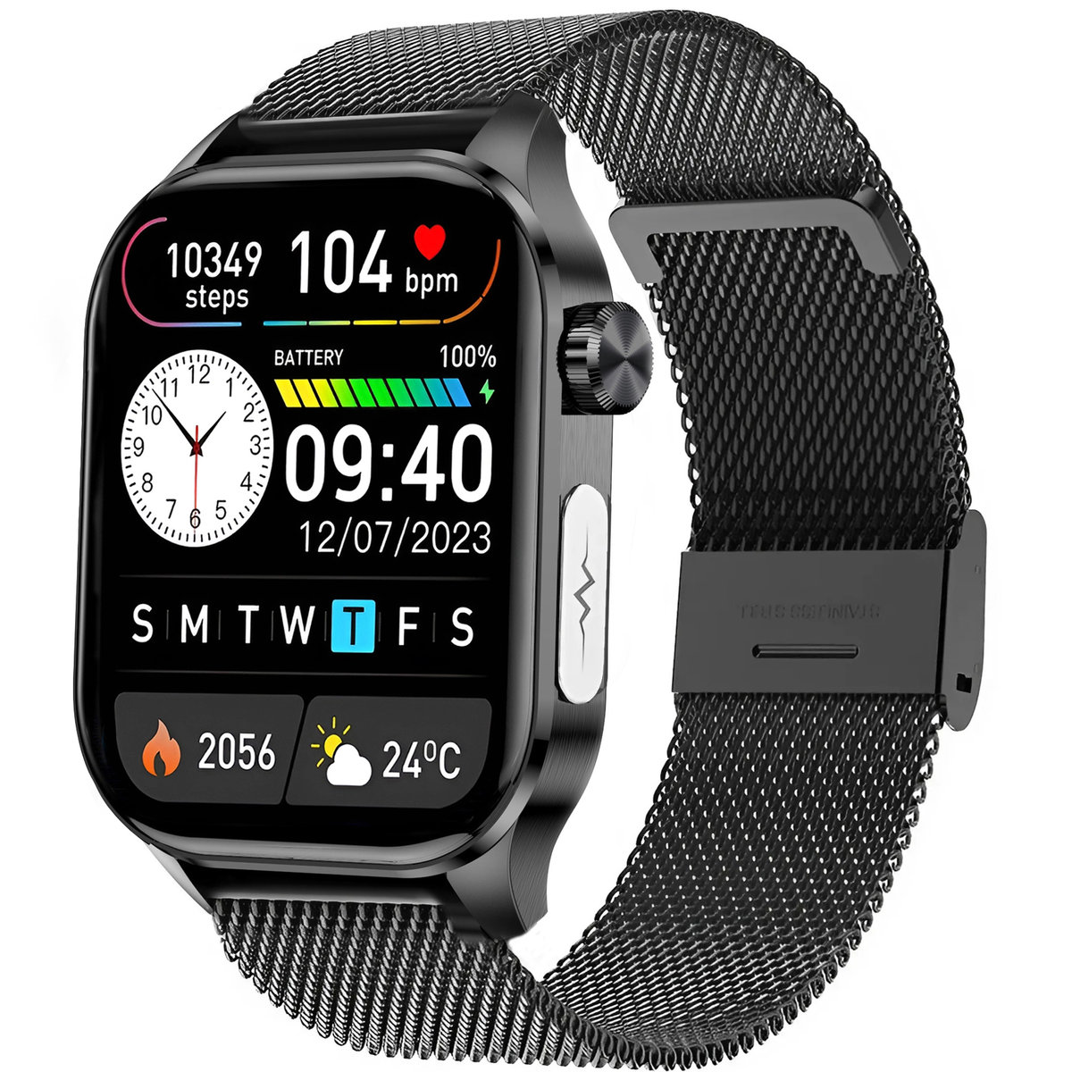 SMARTWATCH MĘSKI Zegarek EKG FUNKCJA POMIARU CUKRU CIŚNIENIOMIERZ ...