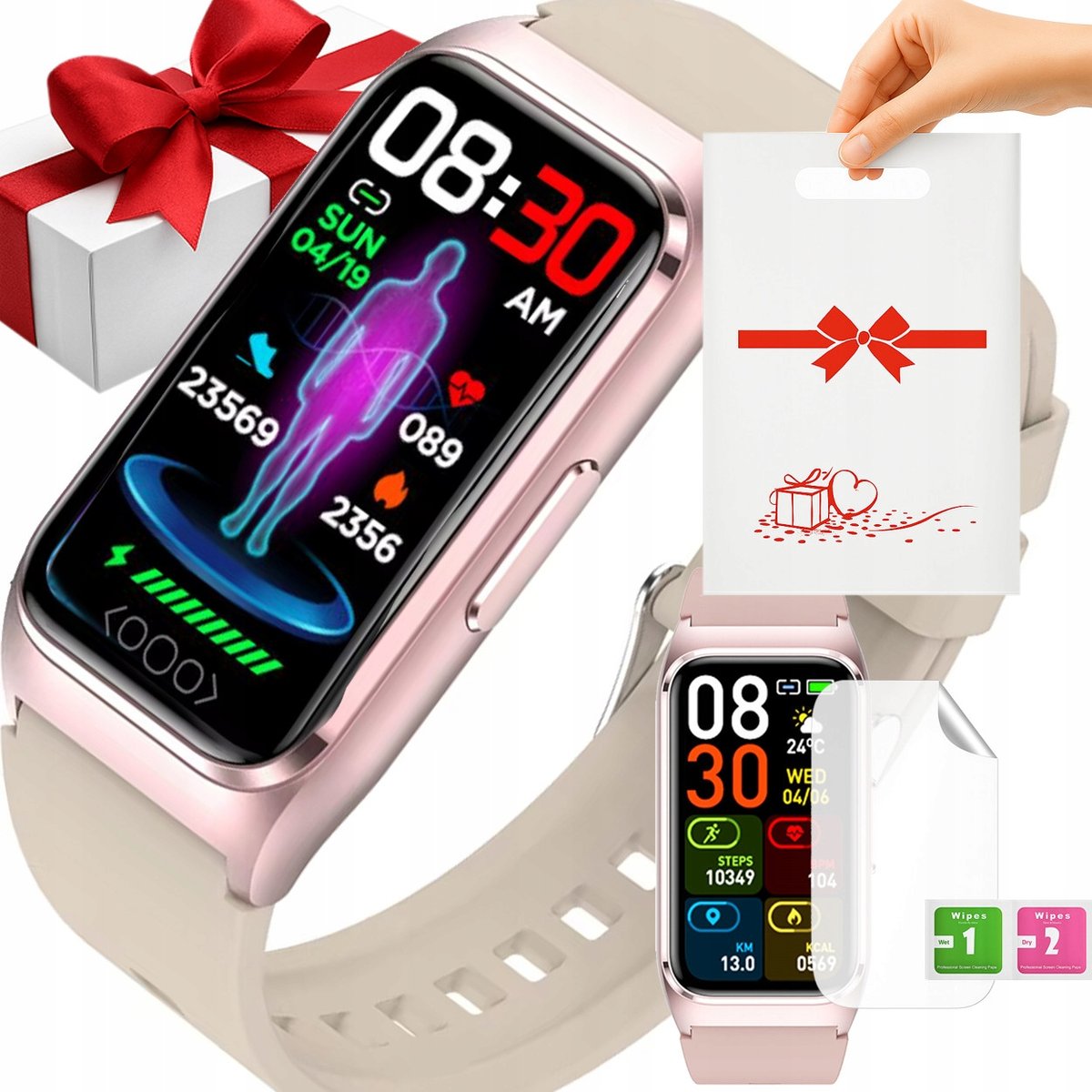 Smartwatch z Pełną Analizą - Kwas Moczowy, Lipidy, Glukoza, Nerki ...