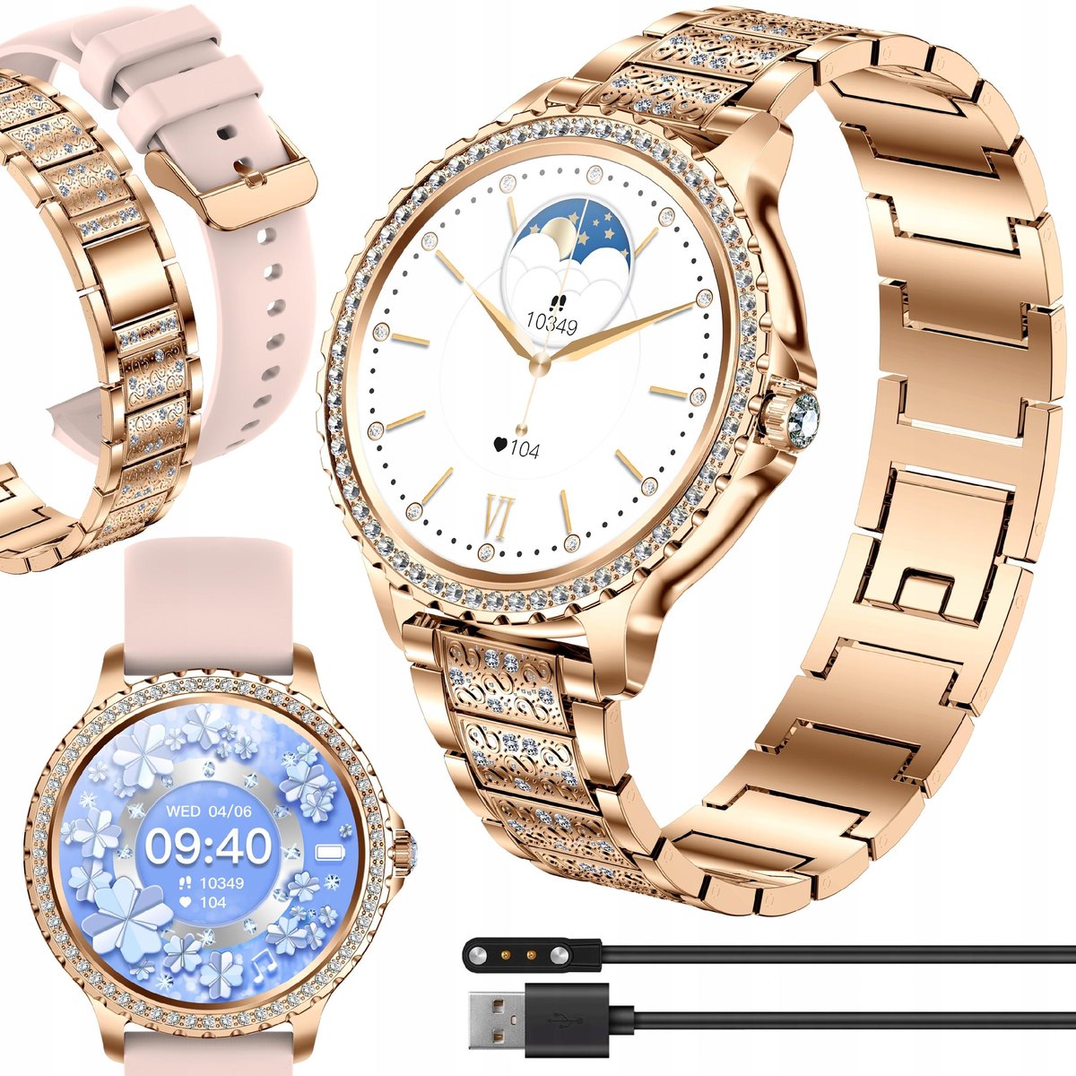 Smartwatch zegarek damski polskie menu rozmowy Dla Kobiety Pl JG Smart - JG Smart | Sklep EMPIK.COM