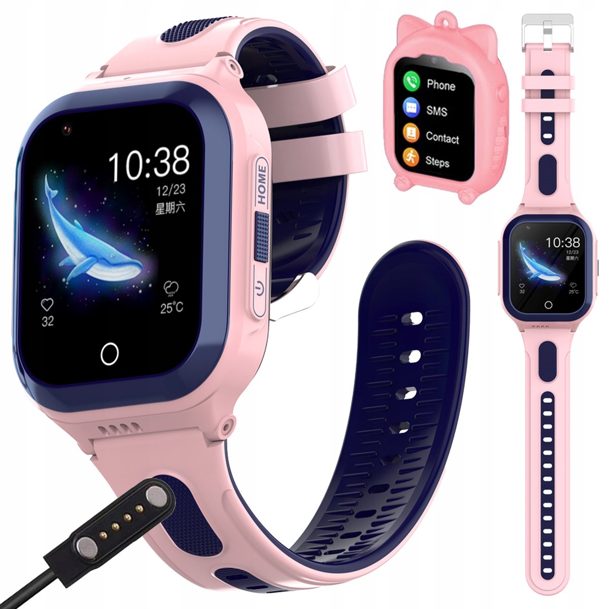 Smartwatch Zegarek Dla Dzieci Lokalizacja Gps Sms Rozmowy Gry 8Gb ...