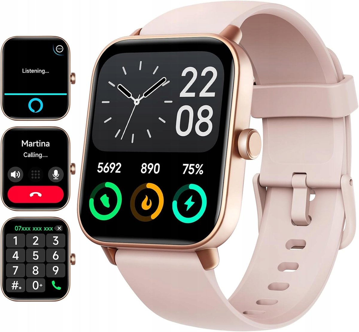 Smartwatch Zegarek IDW19 SMART WATCH IDW19 różowy - Inna marka | Sklep ...