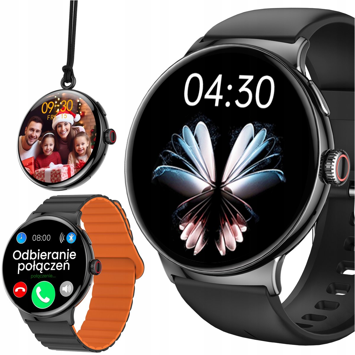 Smartwatch zegarek rozmowy SMS Puls polskie menu 3w1 JG Smart - JG Smart | Sklep EMPIK.COM