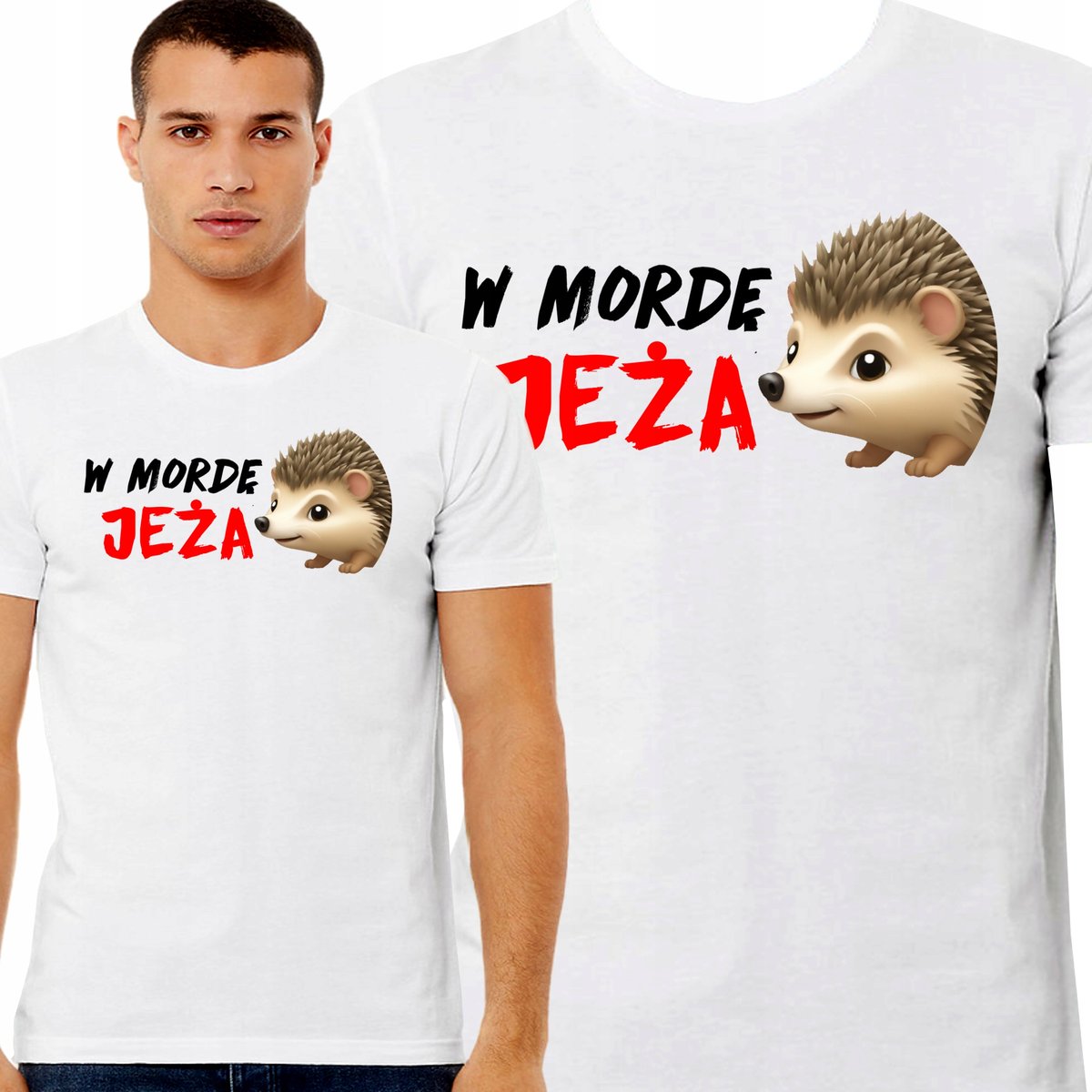 ŚMIESZNA KOSZULKA MĘSKA W MORDĘ JEŻA ŚWIAT WEDŁUG KIEPSKICH BOCZEK S ...