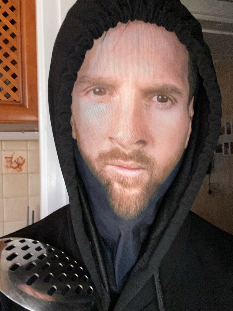 Śmieszna maska Leo Messi twarz śmieszny prezent - Inna marka ...