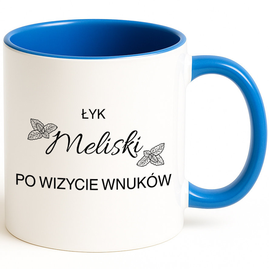 Śmieszny kubek dla babci z nadrukiem meliska prezent na urodziny i ...