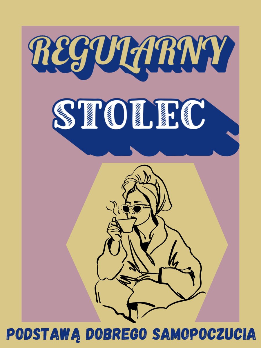 ŚMIESZNY PLAKAT METALOWY REGULARNY STOLEC PODSTAWĄ DOBREGO SAMOPOCZUCIA ...