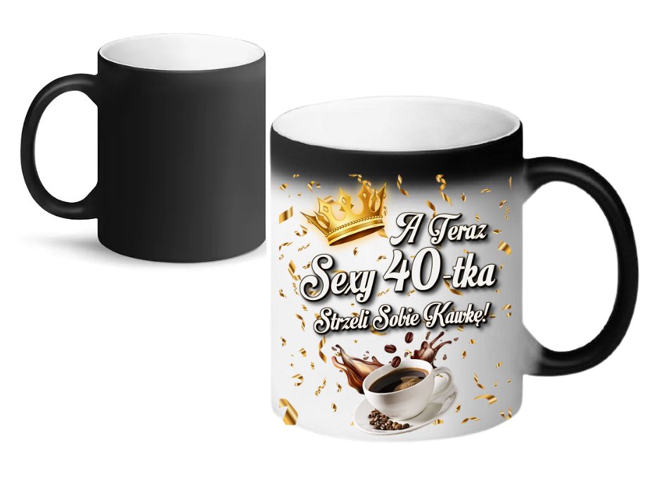 ŚMIESZNY PREZENT NA 40 URODZINY DLA KOBIETY MAGICZNY KUBEK - Inna marka | Sklep EMPIK.COM