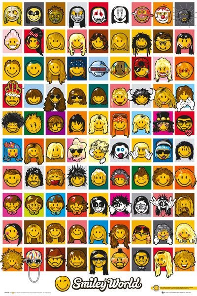 Smiley Characters - plakat 61x91,5 cm - GBeye | Sklep EMPIK.COM