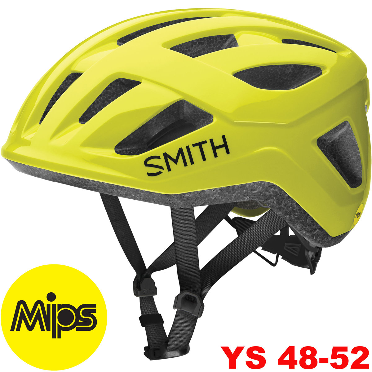 SMITH ZIP JR MIPS Kask Rowerowy Żółty (high viz yellow)-YS - Inna marka ...