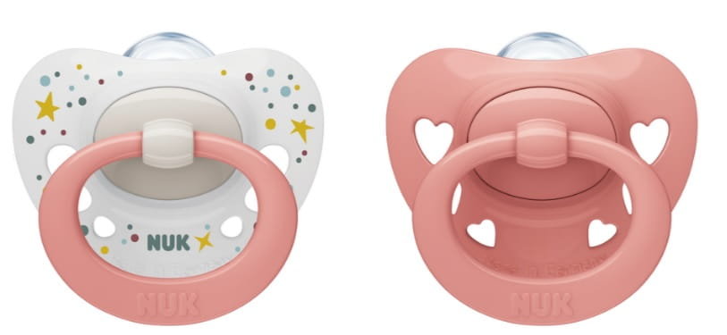 Smoczek Silikonowy Signature 0-6M 2Szt Różowy Gwiazdki Nuk - Nuk | Sklep EMPIK.COM