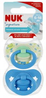 Smoczek Silikonowy Signature 6-18 M 2Szt Boy Niebieski Żabka Nuk - Nuk | Sklep EMPIK.COM