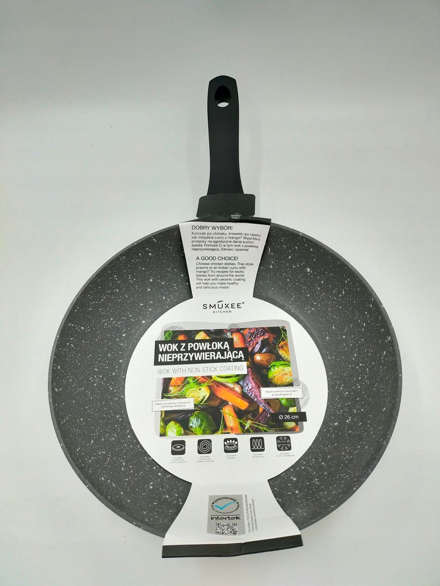 SMUKEE WOK Z POWŁOKĄ NIEPRZYWIERAJĄCĄ 26 CM - Inna marka | Sklep EMPIK.COM