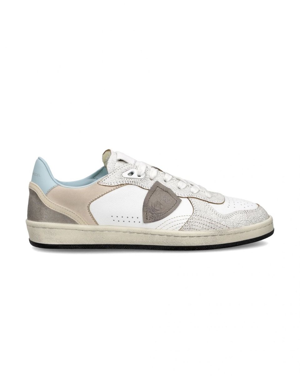 sneakers donna philippe model paris pgld vc02 - pgal veau clarkle blanc ...