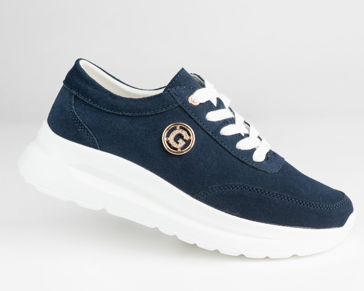 Sneakersy damskie na platformie GOODIN GD-XF-108 półbuty skóra ...