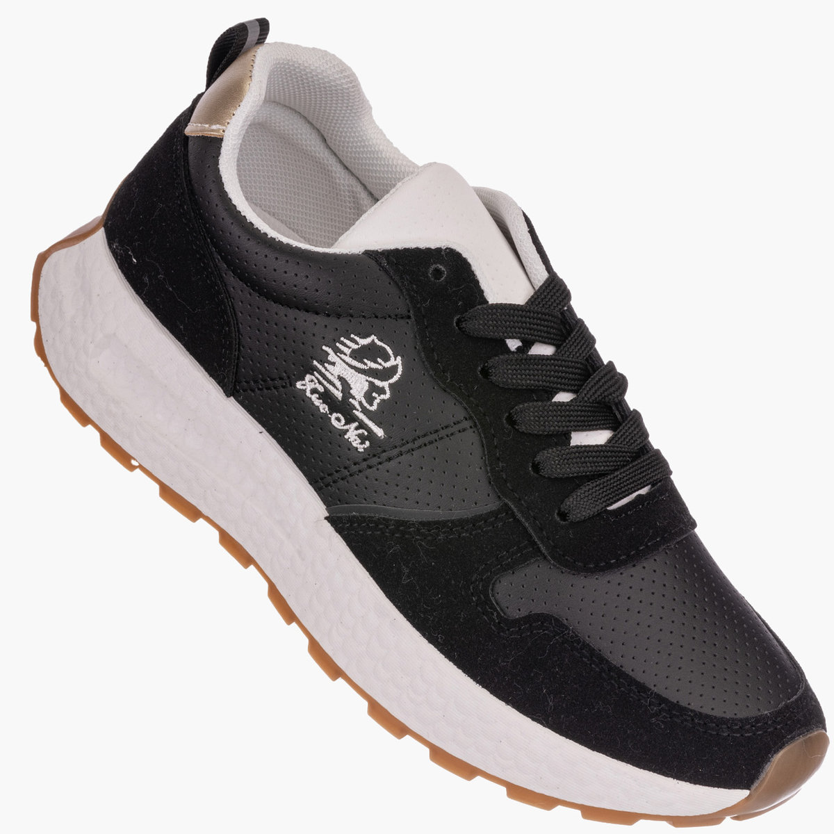 Sneakersy Damskie Potocki Czarne Buty Eko Skóra 23-33002BK Czarny 39 ...