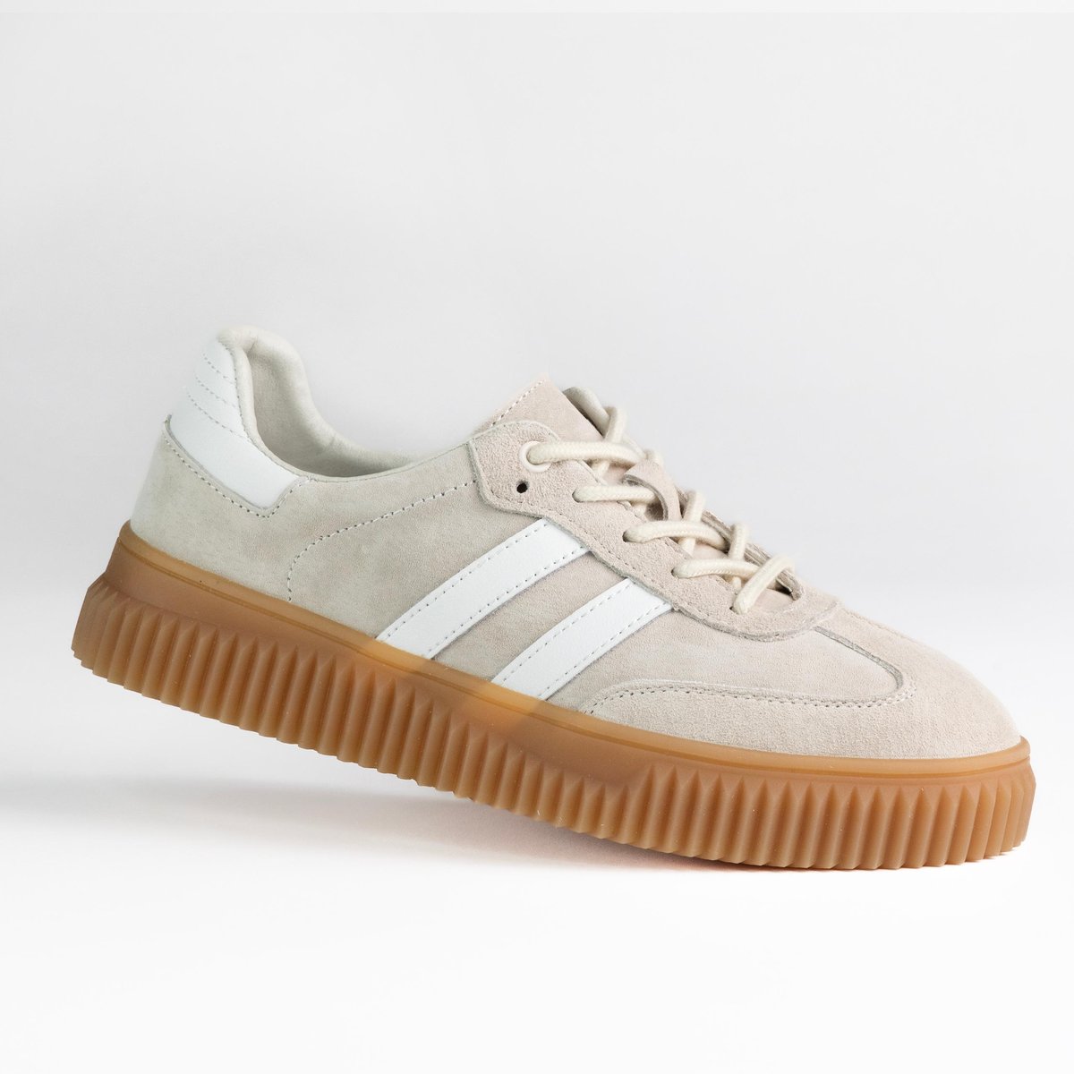 Sneakersy damskie trampki skóra GOODIN GD-XF-199 platforma beż 41 ...
