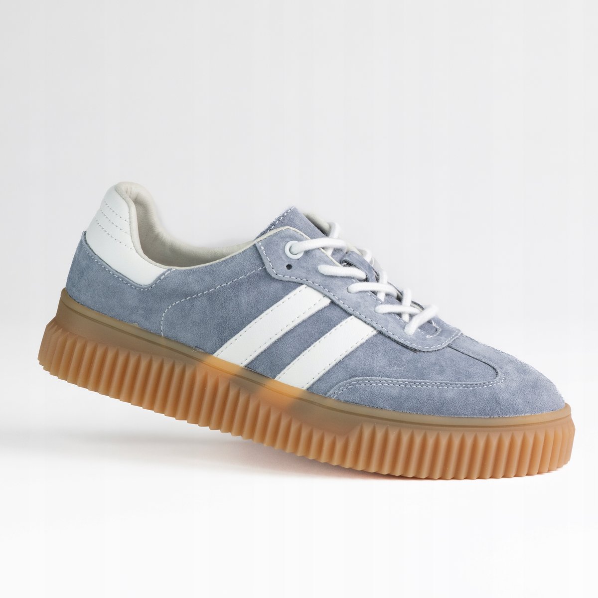 Sneakersy damskie trampki skóra zamsz GOODIN GD-XF-199 platforma ...