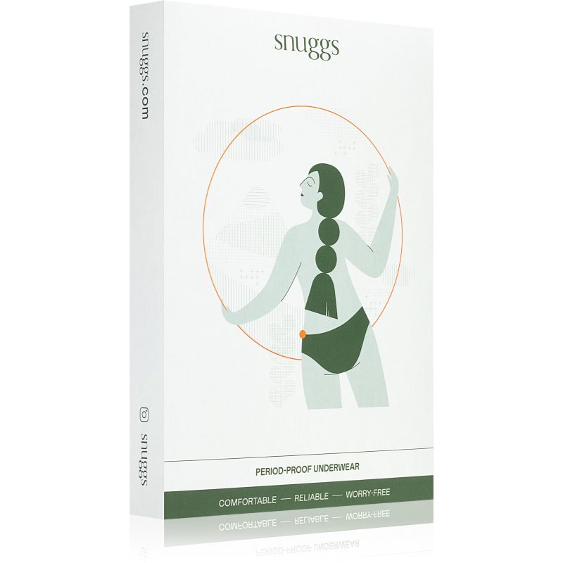 Snuggs Period Underwear Hugger: Extra Heavy Flow Black, Materiałowe ...