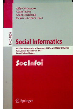 Social informatics - | Książka w Empik
