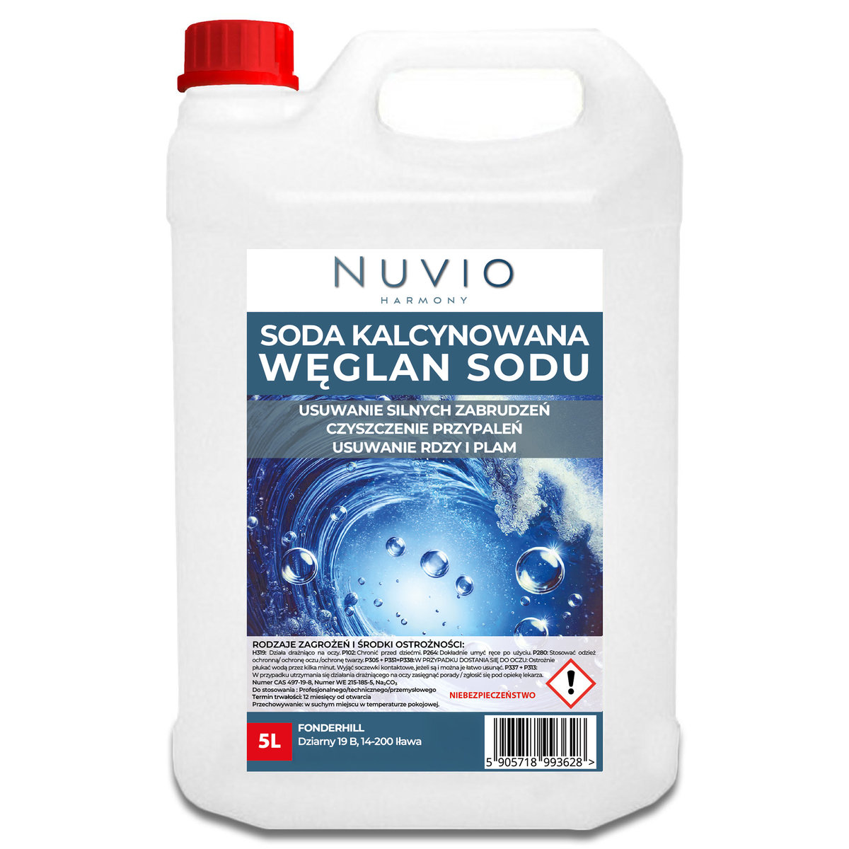 Soda Kalcynowana 5L Węglan Sodu Do Prania - NUVIO | Sklep EMPIK.COM