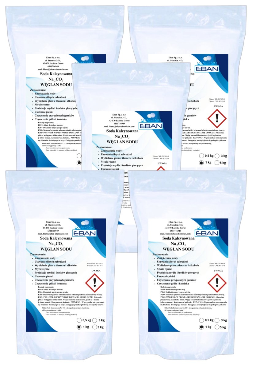 Soda Kalcynowana Węglan Sodu 5 kg do prania - Inny producent | Sklep ...