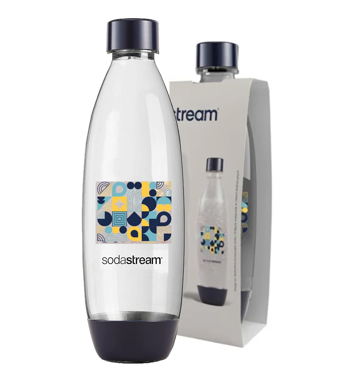 SodaStream Butelka 1L Geometria Niebieska - SodaStream | AGD Sklep ...