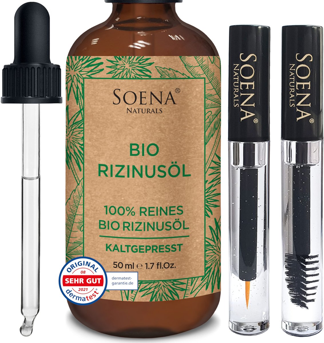 Soena Organiczny Olej Rycynowy do Brwi i Rzęs 50ml | Sklep EMPIK.COM