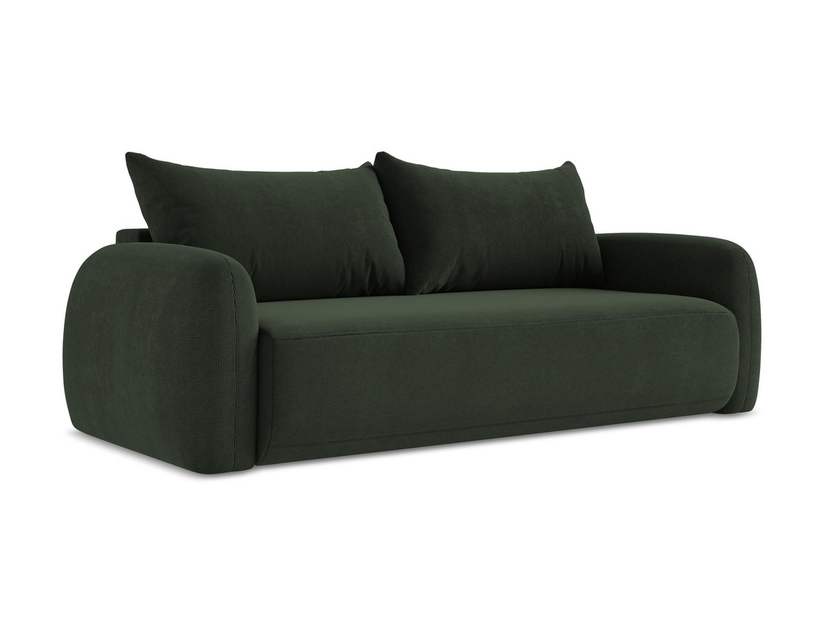Sofa 3-os. z funkcją spania Hale tk.str 250x112 cm butelkowa zieleń ...