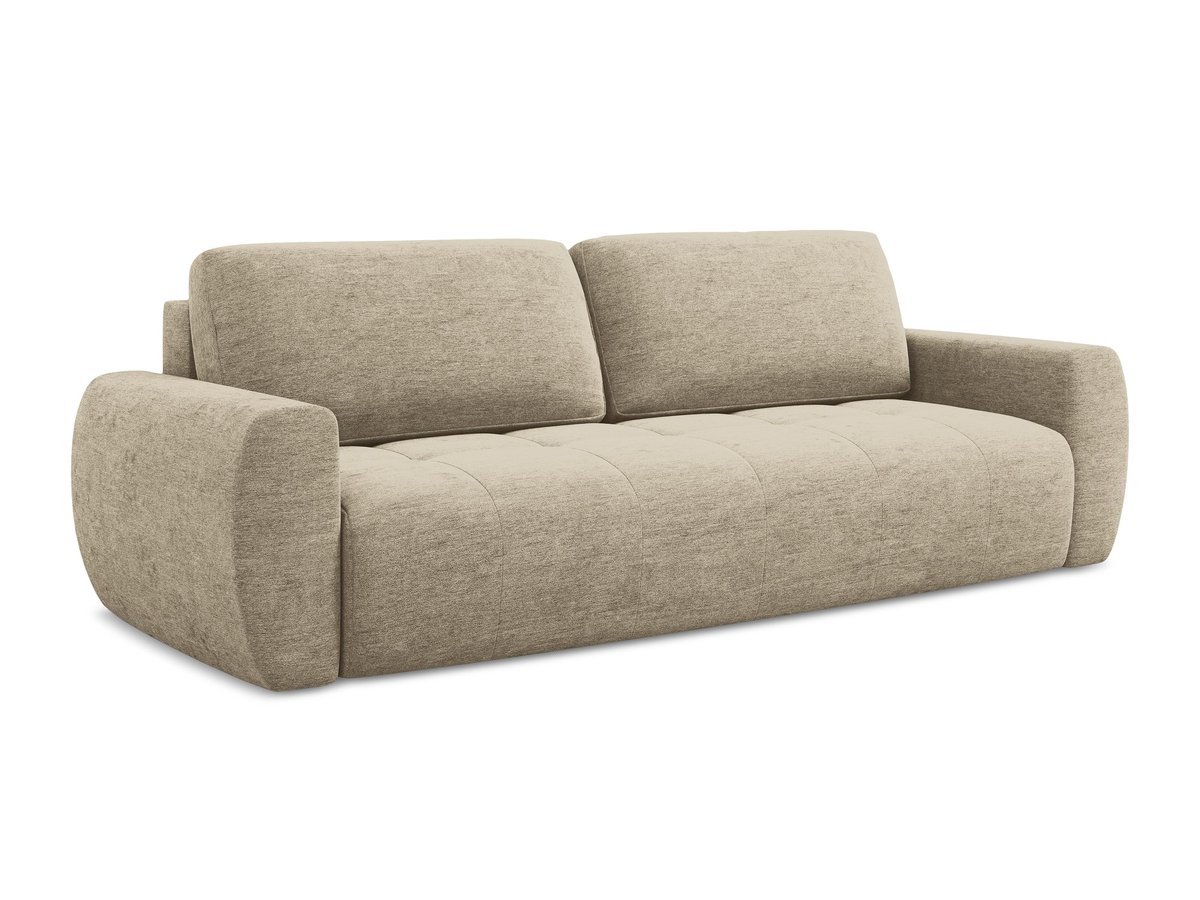 Sofa 3-os. z funkcją spania Kiwi tk.str 245x93 cm ciemny beż - makamii ...