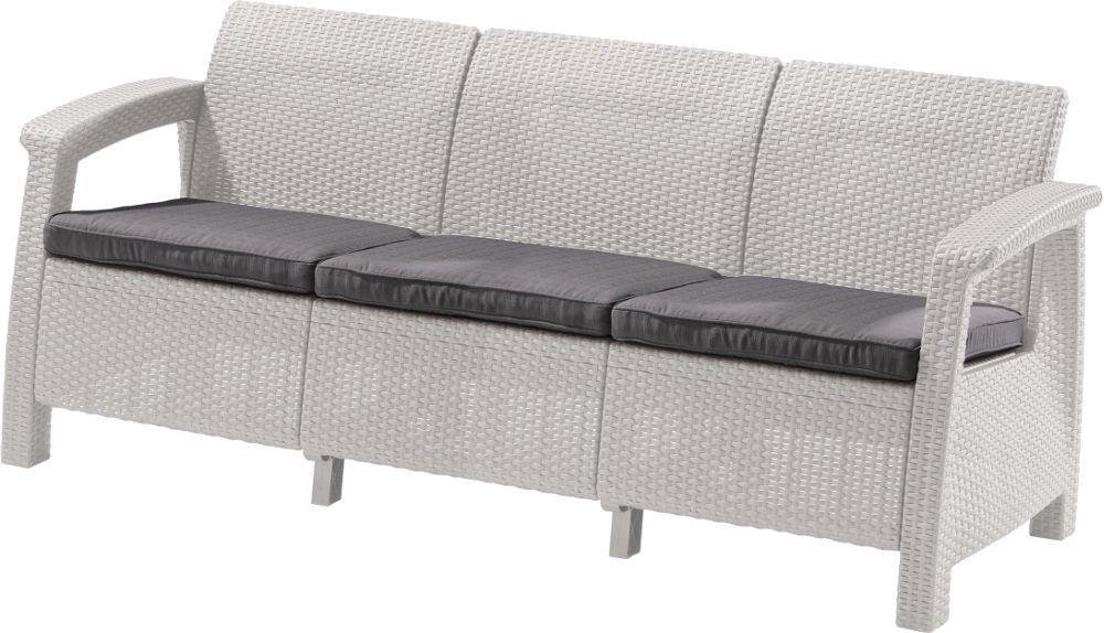 Sofa ogrodowa CURVER Corfu Love Seat Max, biała - Curver | Sklep EMPIK.COM