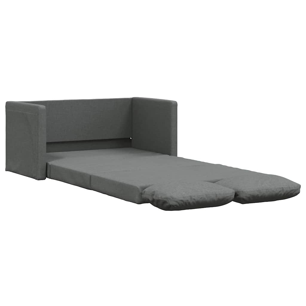 Sofa Podłogowa 2-w-1 Rozkładana, Ciemnoszary, 112x60x55 cm / AAALOE ...