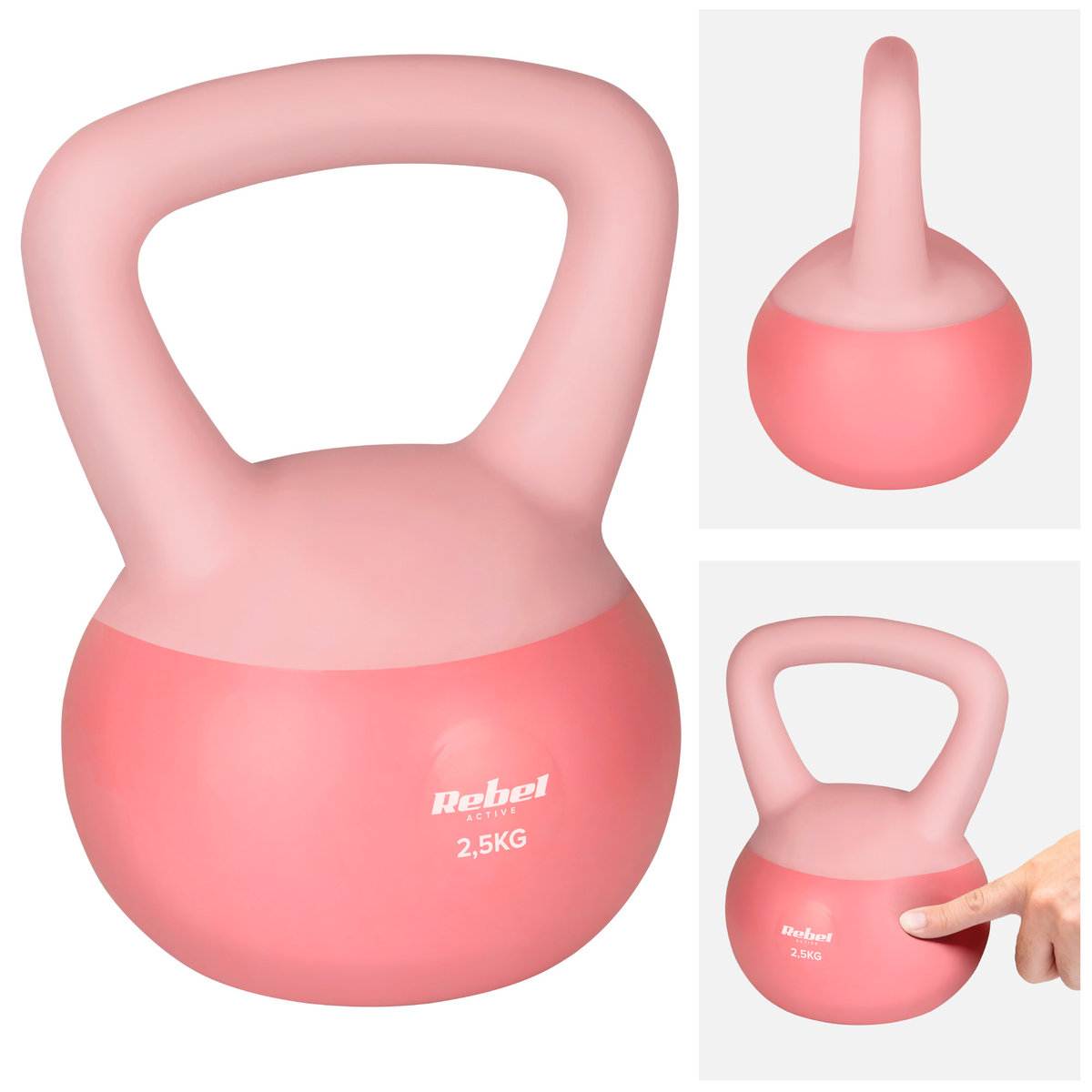 Soft Kettlebell 2.5kg REBEL ACTIVE - Inna marka | Sklep EMPIK.COM