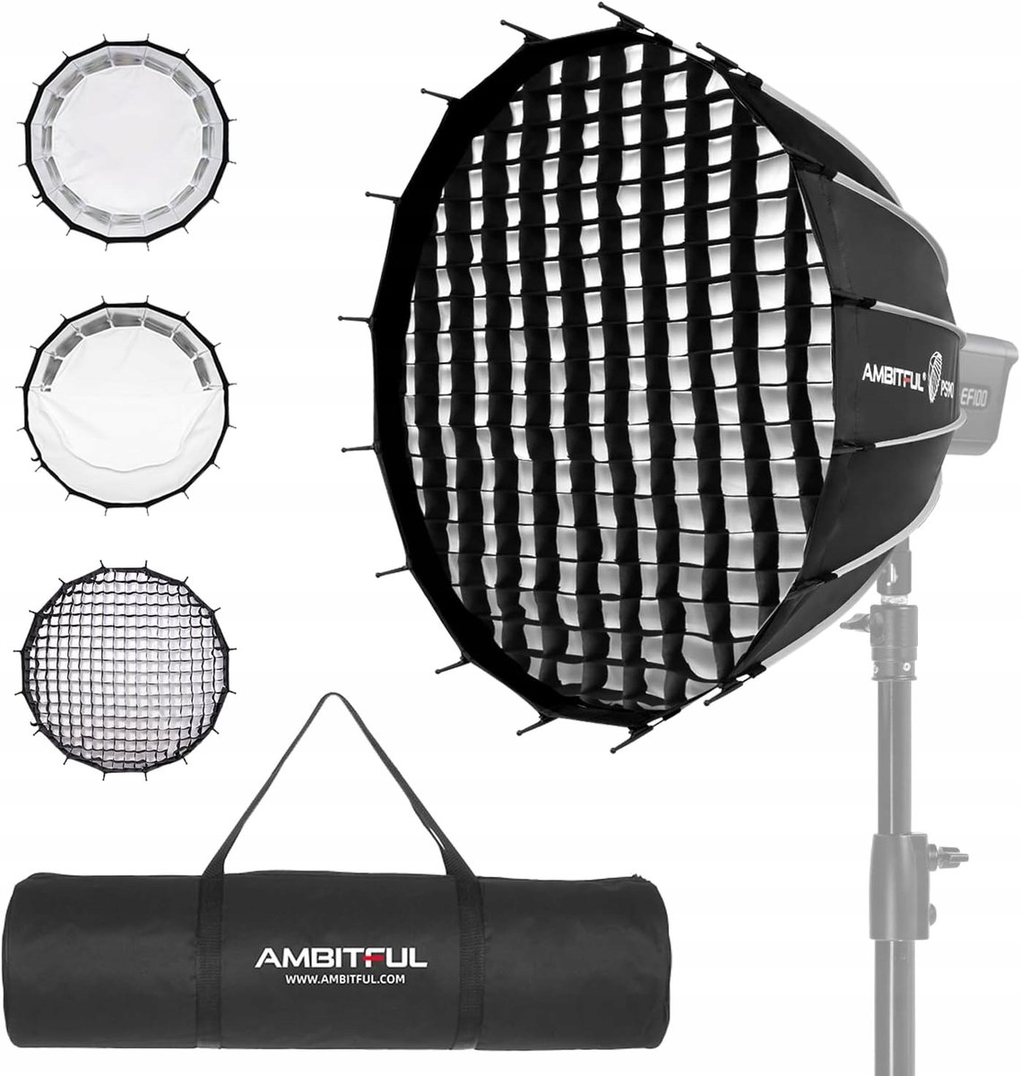 SOFTBOX AMBITFUL PS60 60 CM UCHWYT BOWENS CZARNY Z TORBĄ - Inny producent | Sklep EMPIK.COM