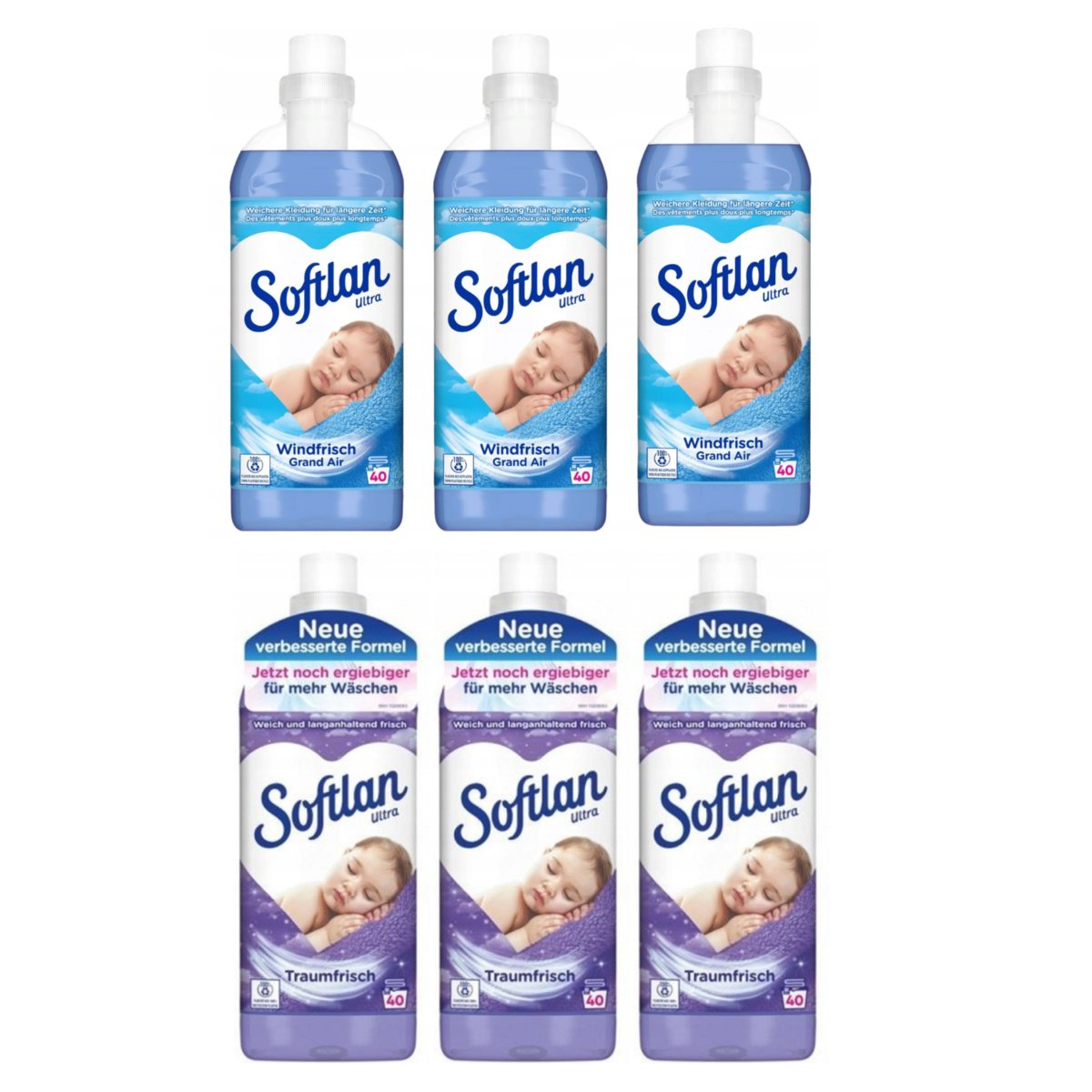SOFTLAN Ultra Płyn do płukania mix 6x1l - Softlan | Sklep EMPIK.COM