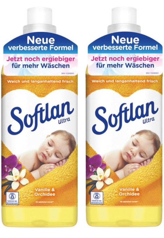 Softlan Wanilia I Orchidea Płyn Do Płukania 2 X 1L= 2L Na 68Pr De ...