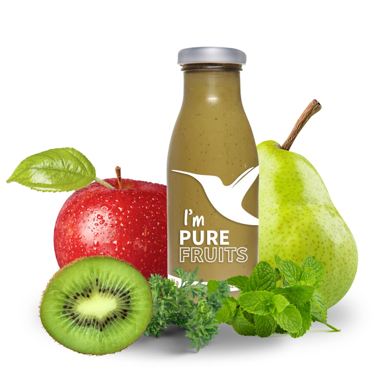 Sok Collibre PURE FRUITS chlorella, mięta, pietruszka 15szt po 250ml ...