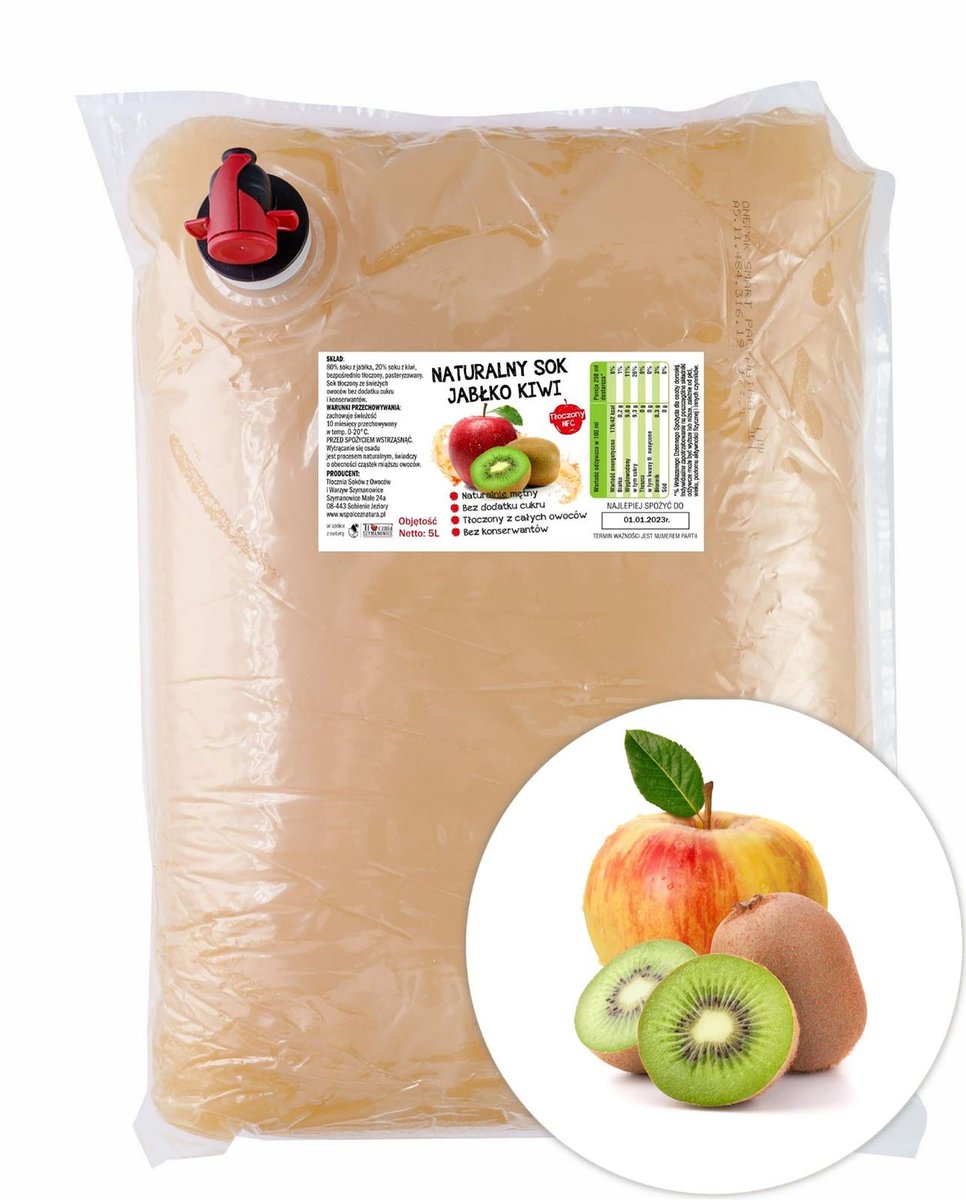 Sok Jabłko-Kiwi 5l - Tłocznia Szymanowice | Sklep EMPIK.COM