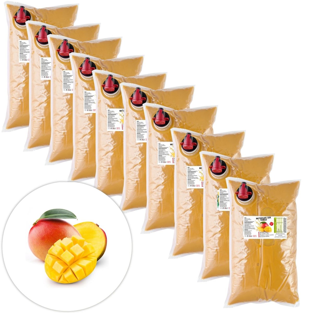 Sok z Mango Puree - Zestaw 10x2l - Tłocznia Szymanowice | Sklep EMPIK.COM