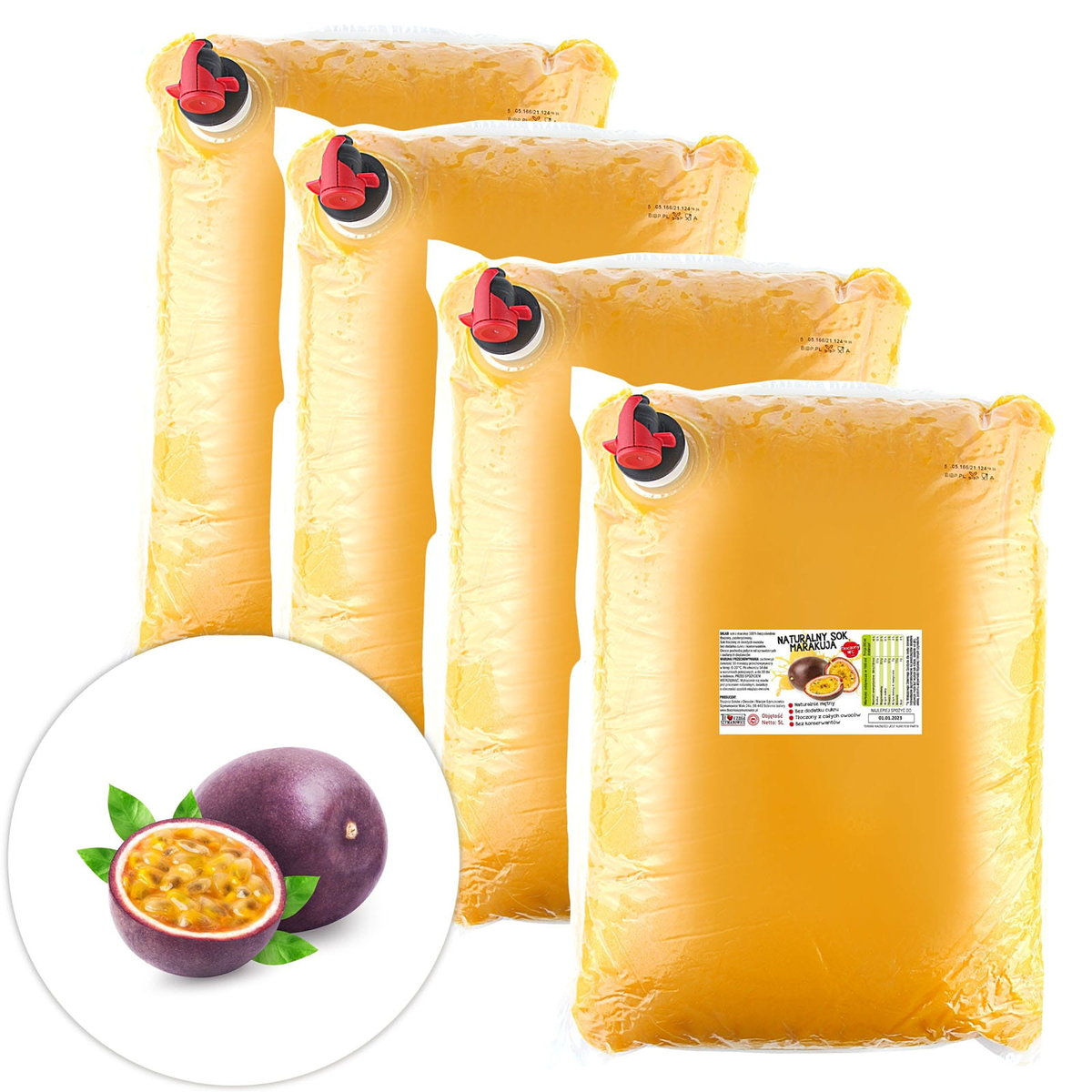 Sok z Marakui - Zestaw 4x5l - Tłocznia Szymanowice | Sklep EMPIK.COM