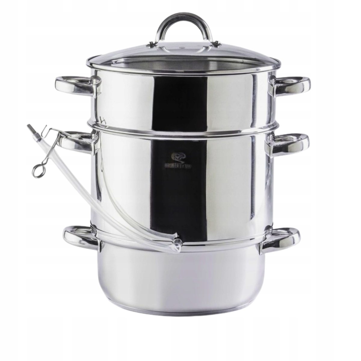 SOKOWNIK INDUKCJA STAL NIERDZEWNA parowar indukcja gaz MEYERHOFF 8L ...