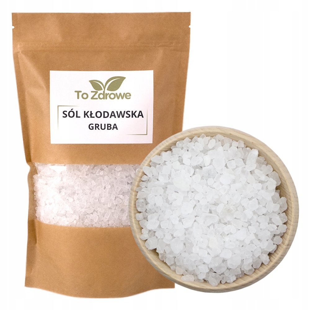 SÓL KŁODAWSKA GRUBA 500g biała sól kamienna gruboziarnista|To Zdrowe ...