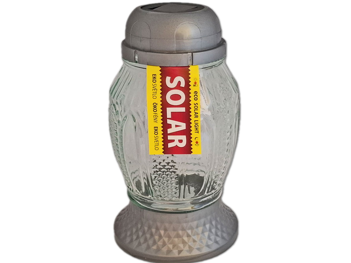Solarny Solar Znicz Znicze Lampion Na Grób 5560 Srebro - ILUMINI ...