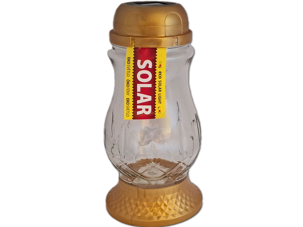 Solarny Solar Znicz Znicze Lampion Na Grób 7980 Złoto - ILUMINI | Sklep ...