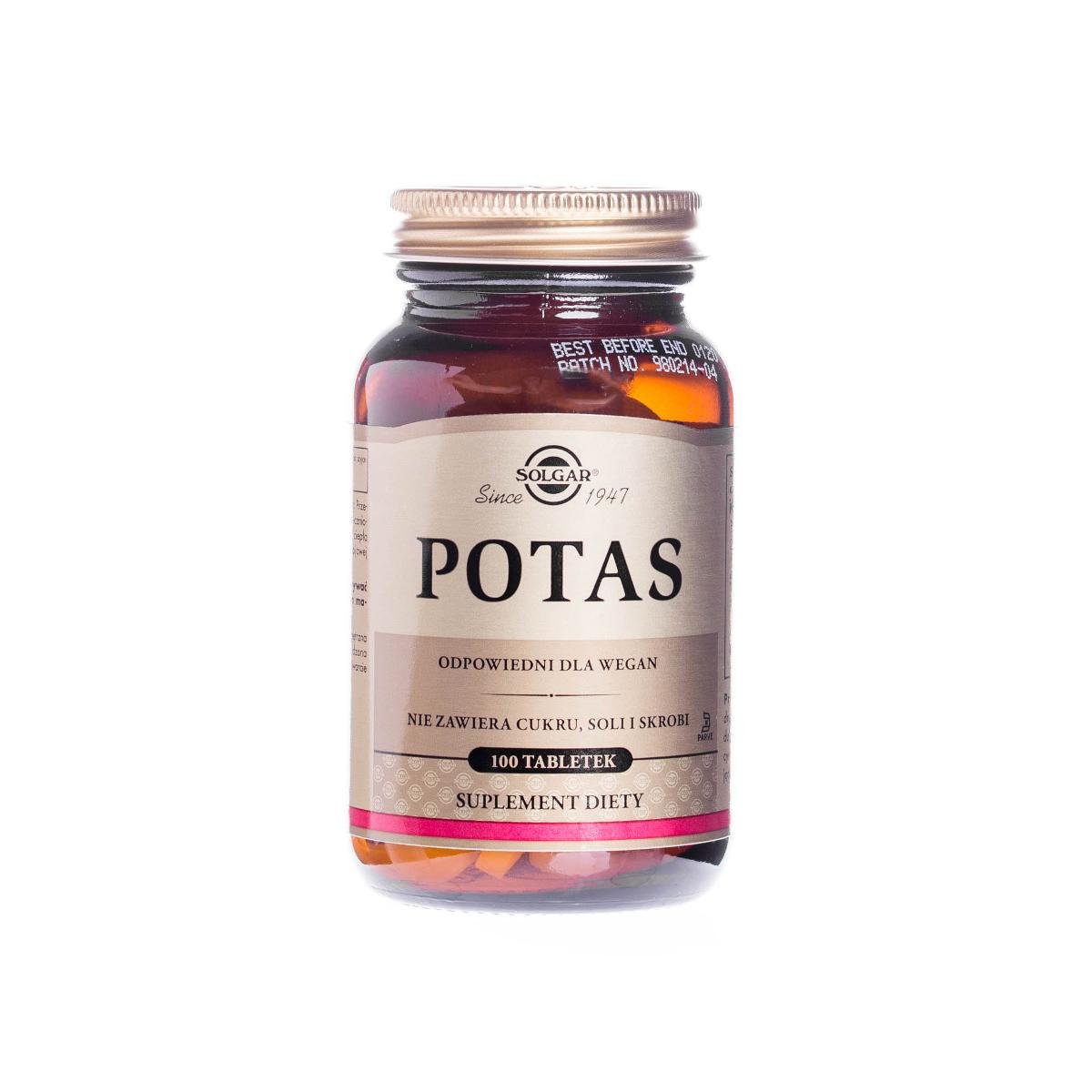 Solgar Suplement Diety Potas 100 Tabl. | Sklep EMPIK.COM