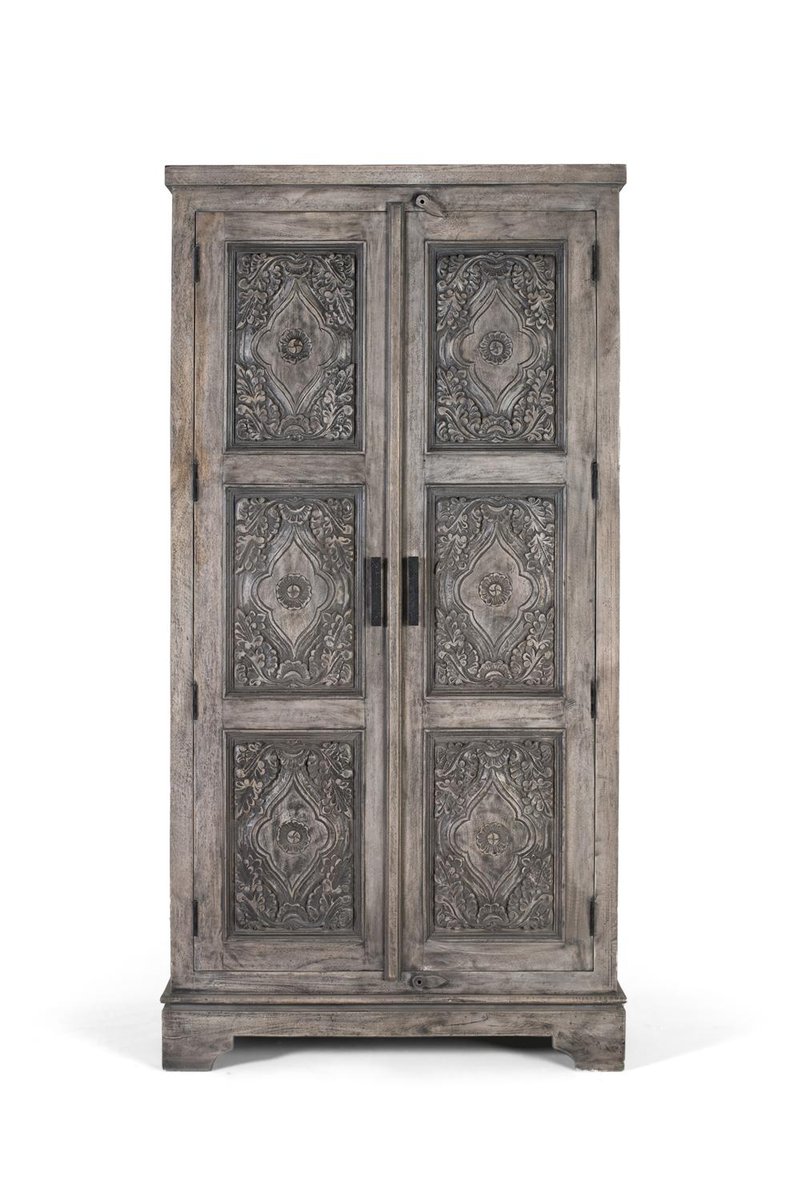 Solid mango wood wardrobe with ample space - giner and colomer | Sklep ...