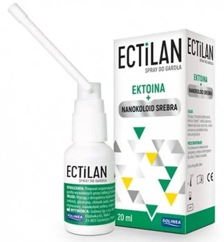 Solinea Ectilan, spray do gardła z ektoiną, 20 ml | Sklep EMPIK.COM