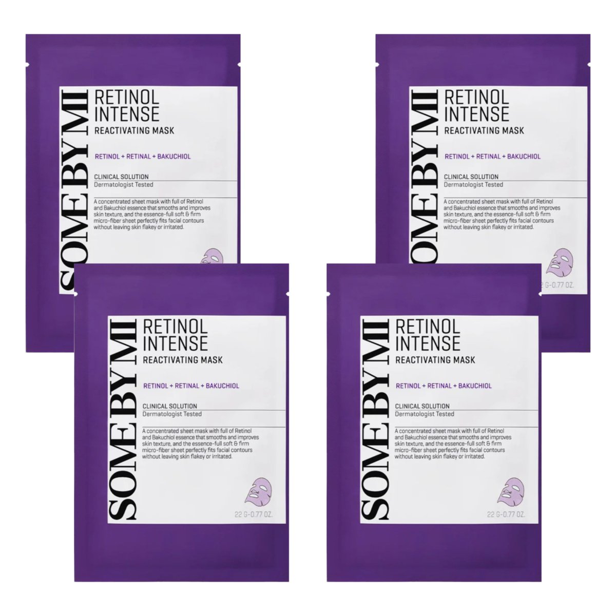 SOME BY MI retinol intense reactivating mask 4 x 22 g - rewitalizująca ...