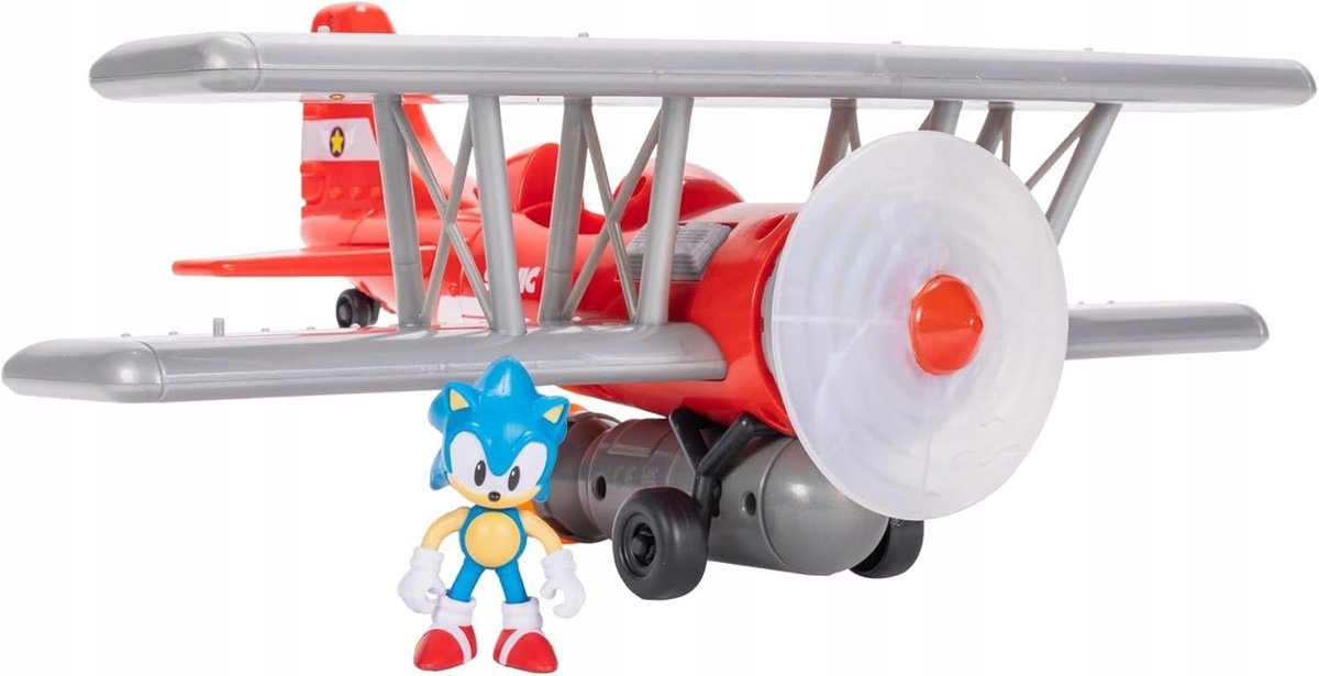 Sonic - 2.5 Tornado Biplane With Sonic - Jakks Pacific | Sklep EMPIK.COM