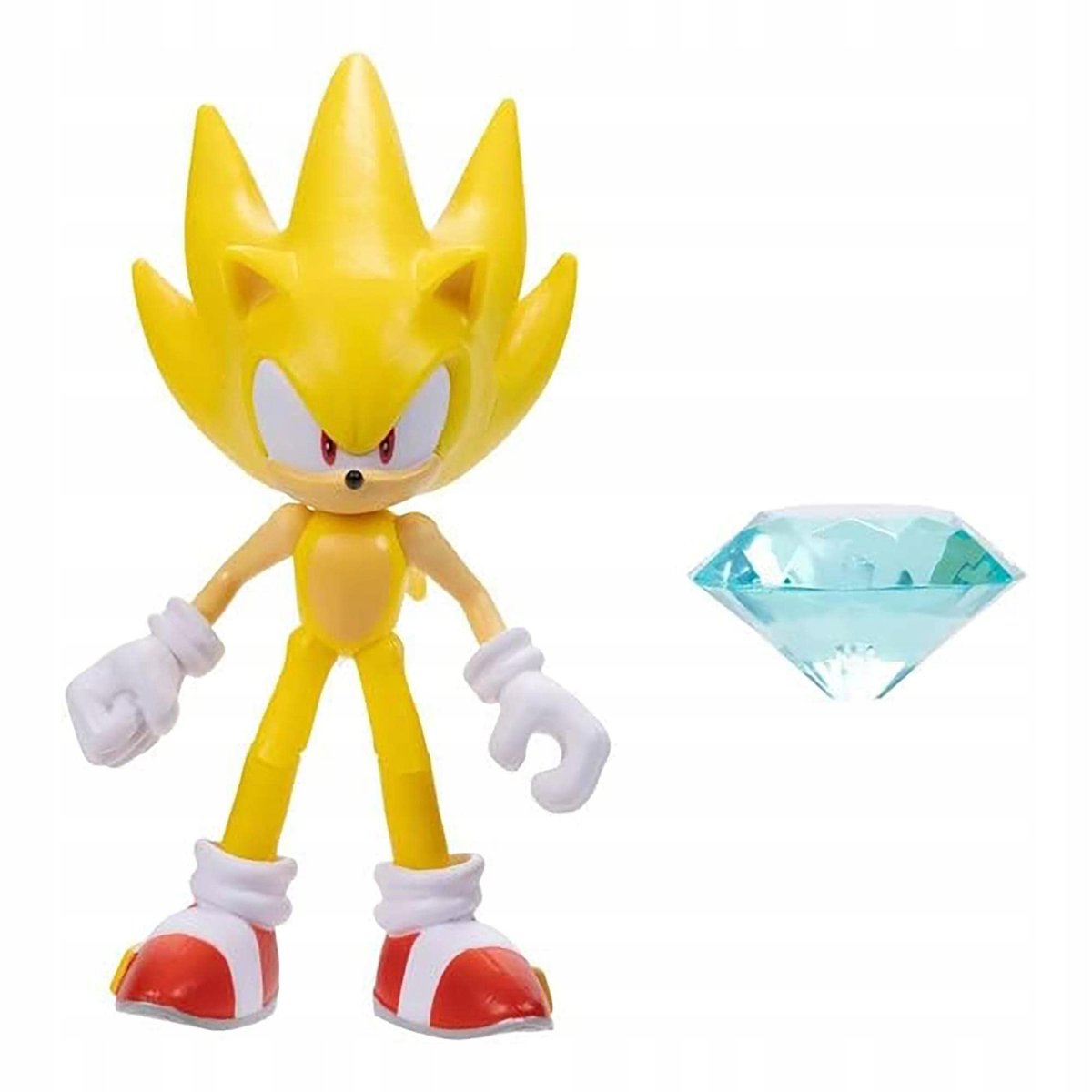Sonic the Hedgehog 4” Super Sonic z figurką Chaos Emerald - Just Toys ...